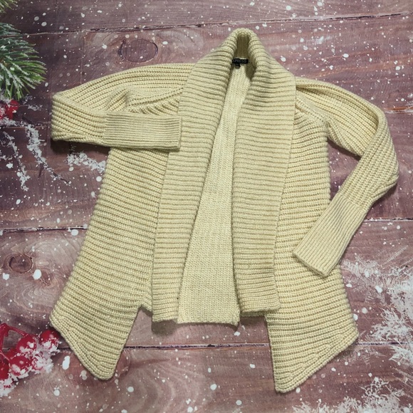 Express | Sweaters | Express Knit Cream Wool Cardigan | Poshmark